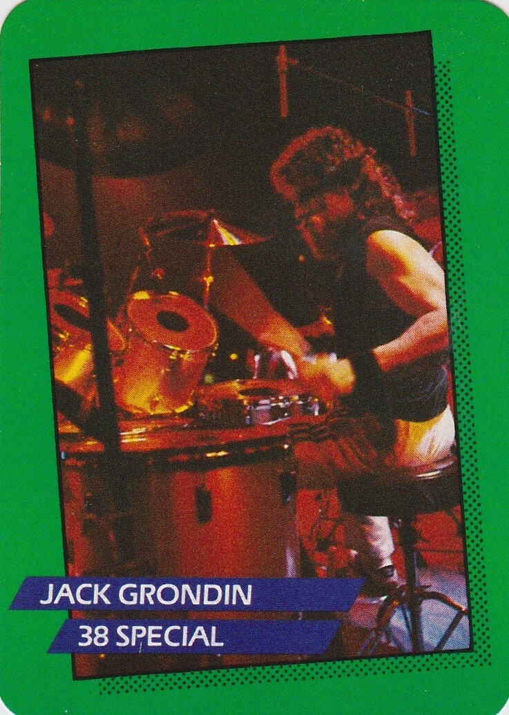 1985 ROCK STAR CONCERT CARDS 1ST SERIES SINGLE TRADING CARD #16 JACK ...