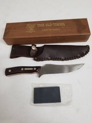 Vintage Schrade Walden Old Timer 150T Deer Slayer Knife Sheath & Box ...