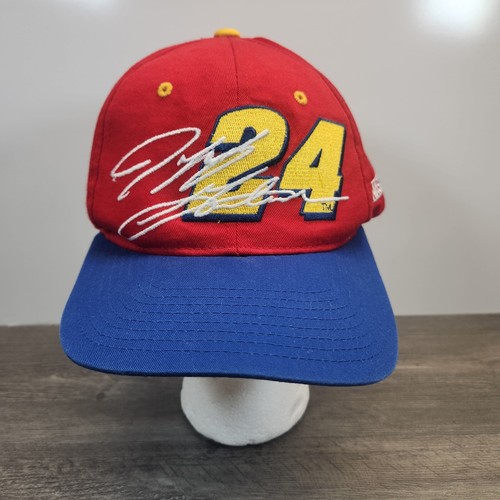 Vtg Jeff Gordon 24 Nascar Racing Competitor's View Red Snapback Hat Cap ...