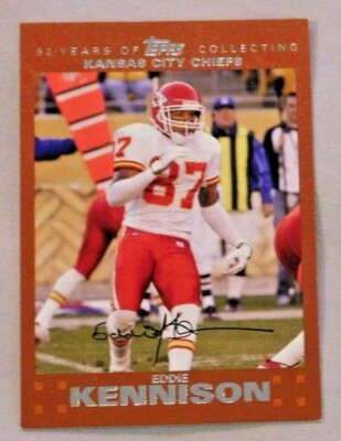 2007 Topps Copper Parallel #153 Eddie Kennison Kansas City Chiefs /2007 ...