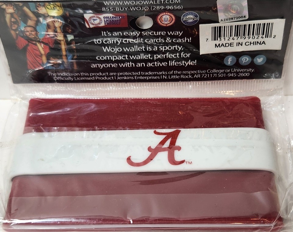 University Of Alabama Crimson Tide Collectible Wojo Wallet (Cash/ID ...