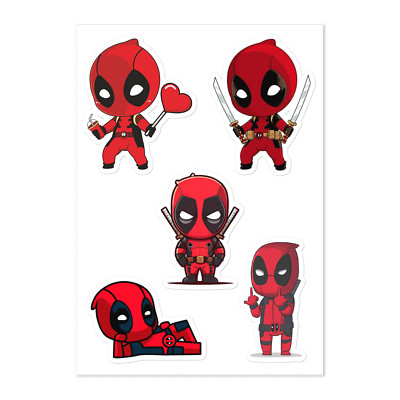 Deadpool Slaps, Decals, Pack of 5 | eBay