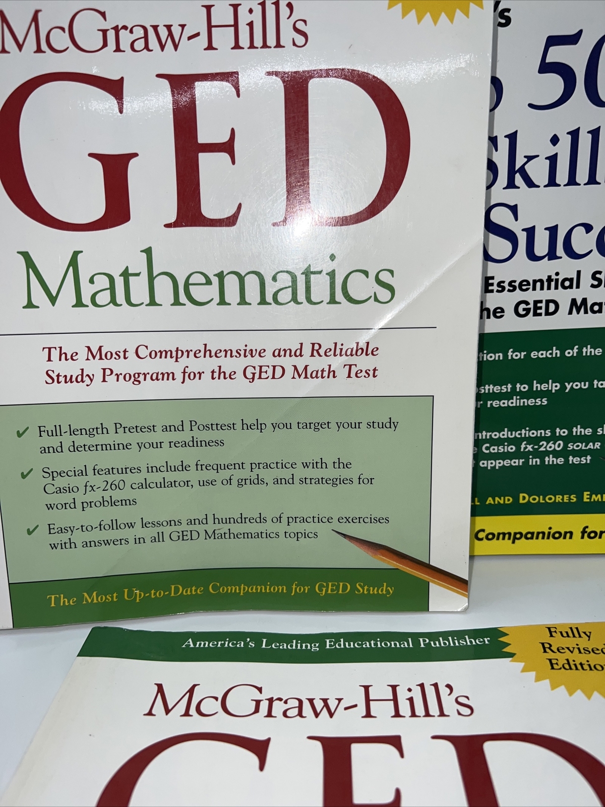 GED Mathematics Book Test Lot McGraw Hill Education Lot x3 | eBay