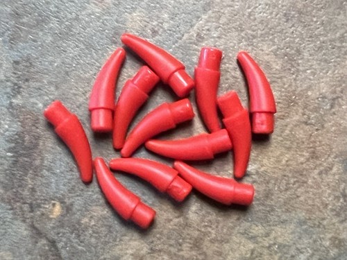 (12PK) LEGO BARB CLAW HORN TOOTH, RED (#53451) | eBay