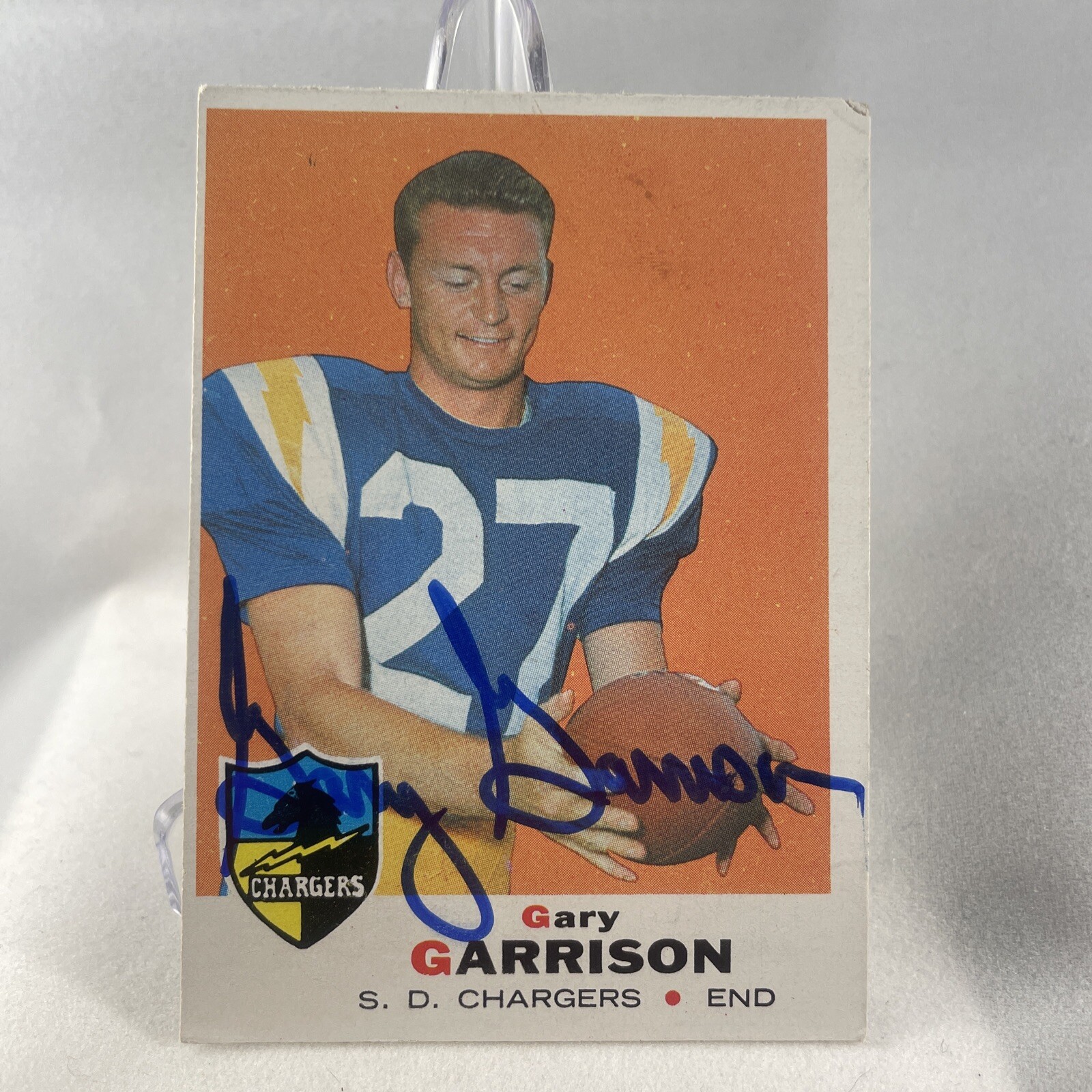Gary Garrison -San Diego State- San Diego Chargers Autographed Card | eBay