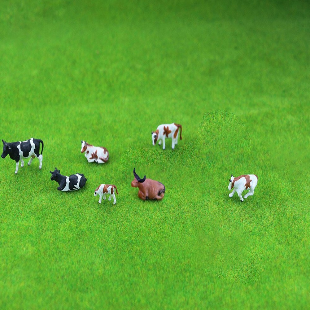Miniature Model Farm Cows 10Pcs HO Scale Painted Animals in 10 Unique ...