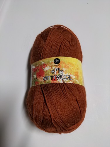 Yarn DY Choice 4 Ply With Wool. Dralon. Copper 8320989411119| eBay