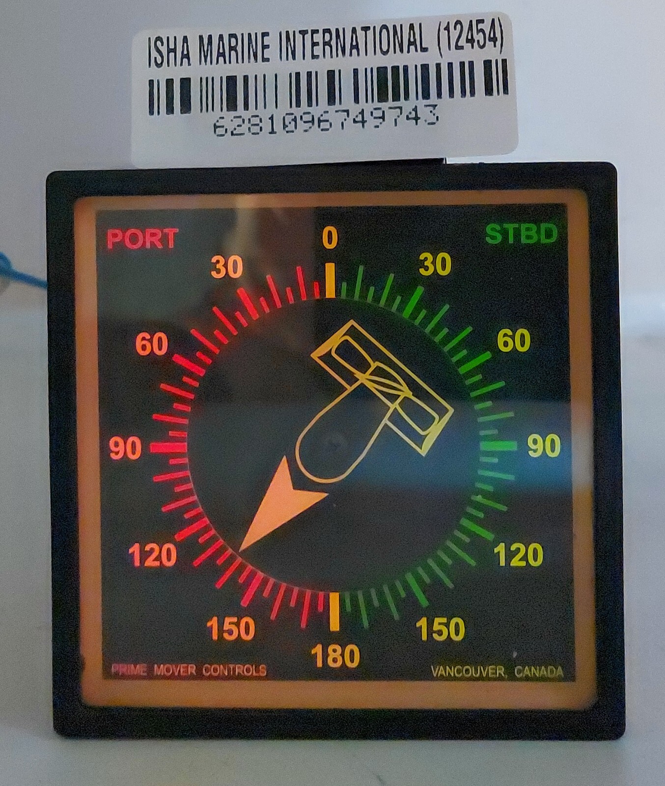 Prime Mover Controls INC. 8161-1000 Azimuth Display Meter 12454 for ...