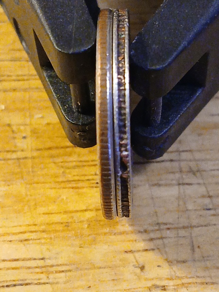 1980-P Error Quarter, Filled-In 'P' & Over Lap Edges, USA Coin 25C 25 ...