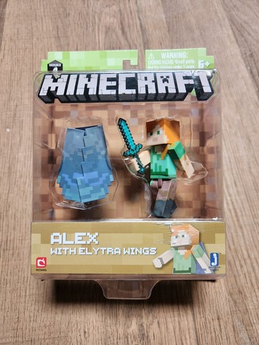 New MINECRAFT Series 4 ALEX With ELYTRA WINGS Sealed | eBay