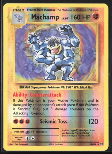 XY - Evolutions #59/108 Machamp 21739 Reverse Holo | eBay