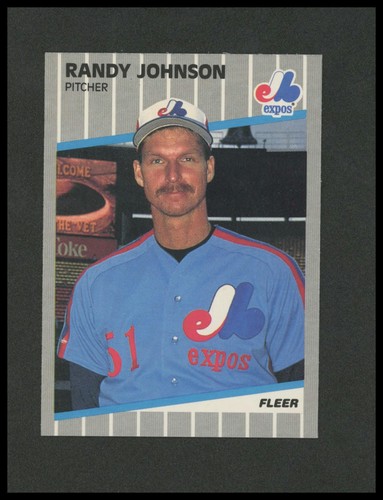 1989 Fleer #381 Randy Johnson Rookie Baseball Card | eBay