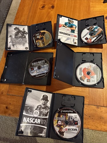 PlayStation 3 Lot Of 5 Madden 06 Tiger Woods Call Of Duty NASCAR Medal ...