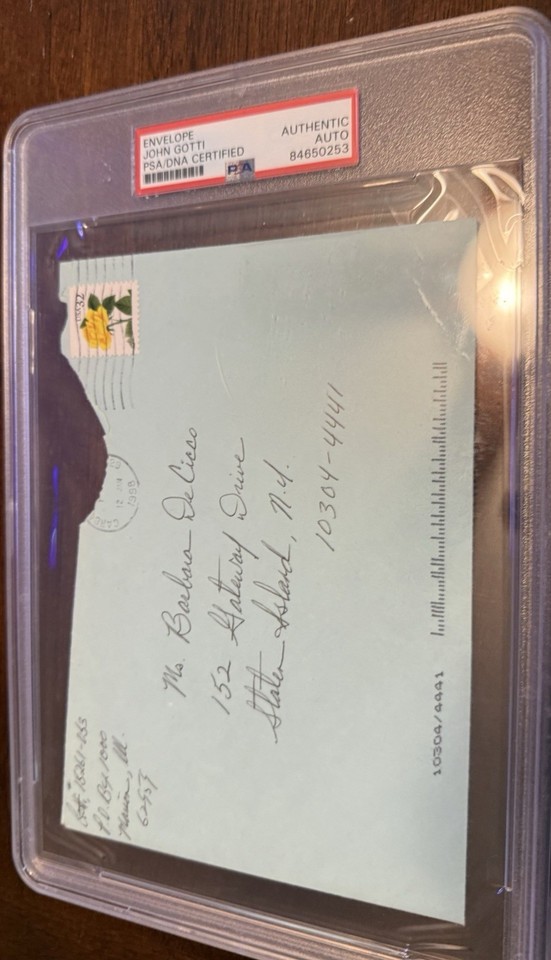John Gotti Authentic Hand Signed Prison Letter PSA/DNA Gambino Mafia ...