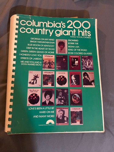Columbia's 200 Country Giant Hits music book 1982 | eBay