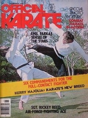 11/76 OFFICIAL KARATE JOHN KUHL EMIL FARKAS BLACK BELT KUNG FU MARTIAL ...