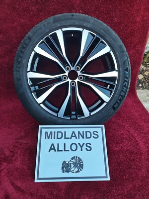 VOLVO XC60 20" Y SPOKE BLACK ALLOY WHEEL RIM AND TYRE 255 45 20 P/N ...