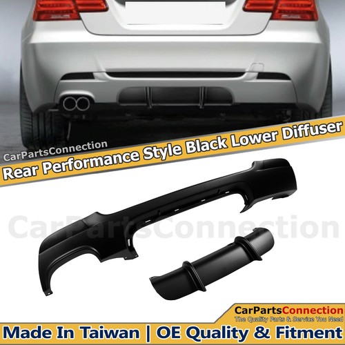 Black Rear Performance Style Diffuser For BMW 3-Series 2007-2013 E92 ...