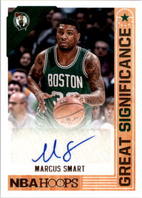 2017-18 Hoops Great SIGnificance Autographs #4 Marcus Smart Auto - NM ...