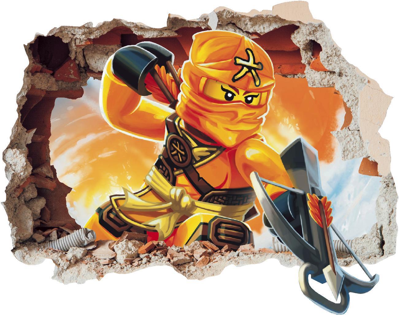Lego Ninjago Skylor Hole in Wall - Printed Vinyl Sticker Decal ...