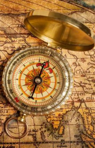 My Travel Journals: Compass Journal : Lined Journal, 120 Pages, 5. 5 X ...