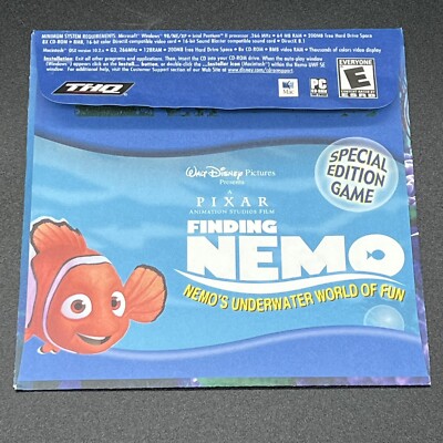 Finding Nemo: Nemo's Underwater World of Fun Special Edition Game PC CD ...