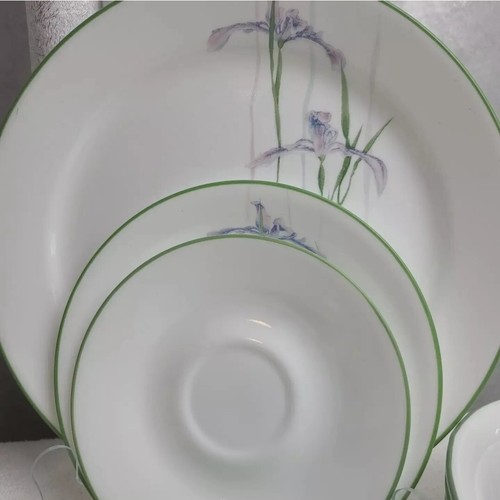 Corelle Shadow Iris Dinnerware Set 20-pc 4 Setting Place 5pc Each | eBay