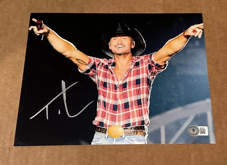 TIM MCGRAW SIGNED COUNTRY MUSIC 8X10 PHOTO BECKETT COA AUTHENTIC | eBay