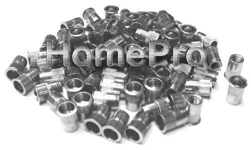 NOT FROM CHINA - (100) 10/32 NUTSERTS NUTSERT RIVNUT INSERTS ALUM ...