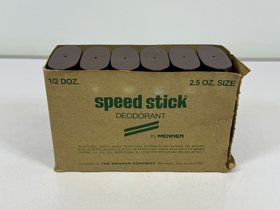 VINTAGE 6 PCS. Speed Stick Deodorant Spice Scent by Mennen 2.5 oz. Size ...
