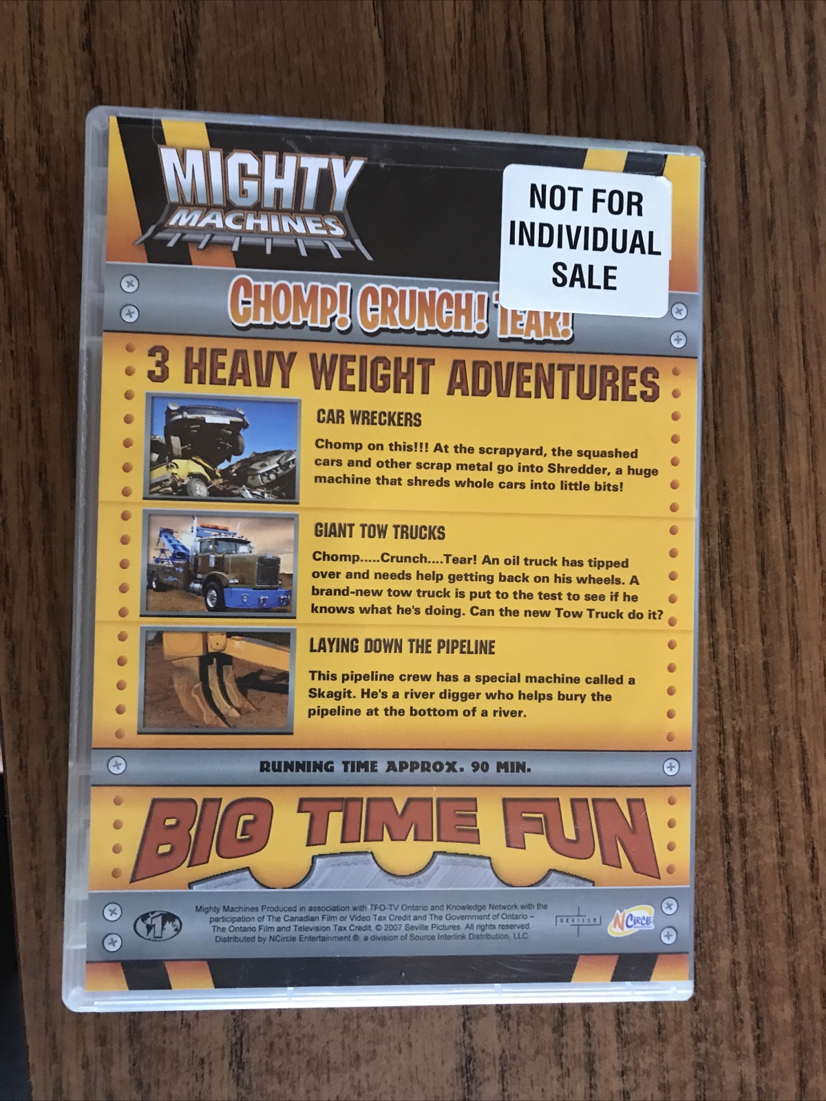 Mighty Machines: Chomp Crunch Tear (DVD,2010,Unrated) 843501006177| eBay