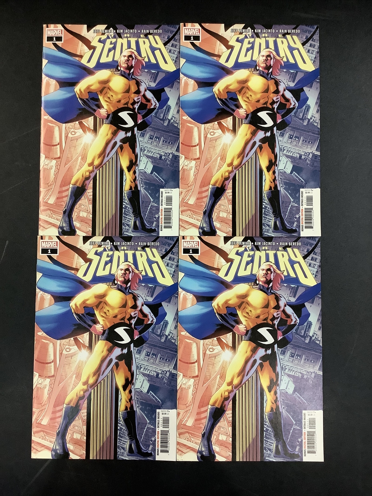 SENTRY #1 JEFF LEMIRE BRYAN HITCH COVER ART 2018 MARVEL COMIC BOOK LOT ...