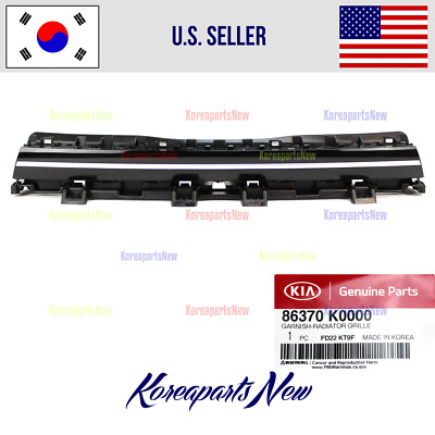 Grille Front Bumper Garnish Upper 86370K0000 ⭐GENUINE⭐ fits Kia Soul ...