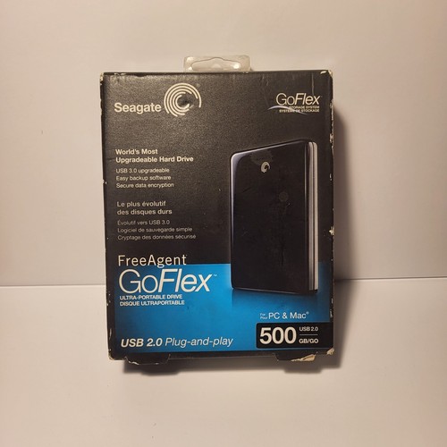 "NEW" Seagate Free Agent GoFlex 9ZF2A2-570 Black 500GB USB External ...