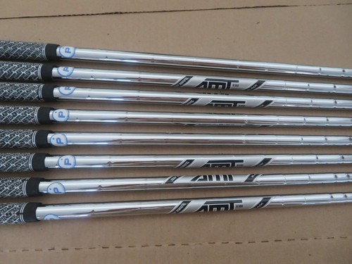 True Temper AMT Iron Shafts with Grips Fresh Pulls Shafts Last Set ...