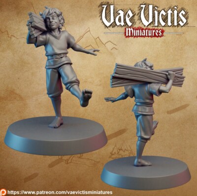NPC Young Worker | DnD Miniatures | Tabletop Gaming| Tabletop Miniature ...