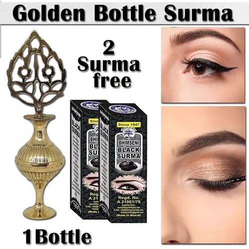 Kohl Powder Natural BLACK Surma Kajal Kohl Eyeliner Powder Bottle USA ...