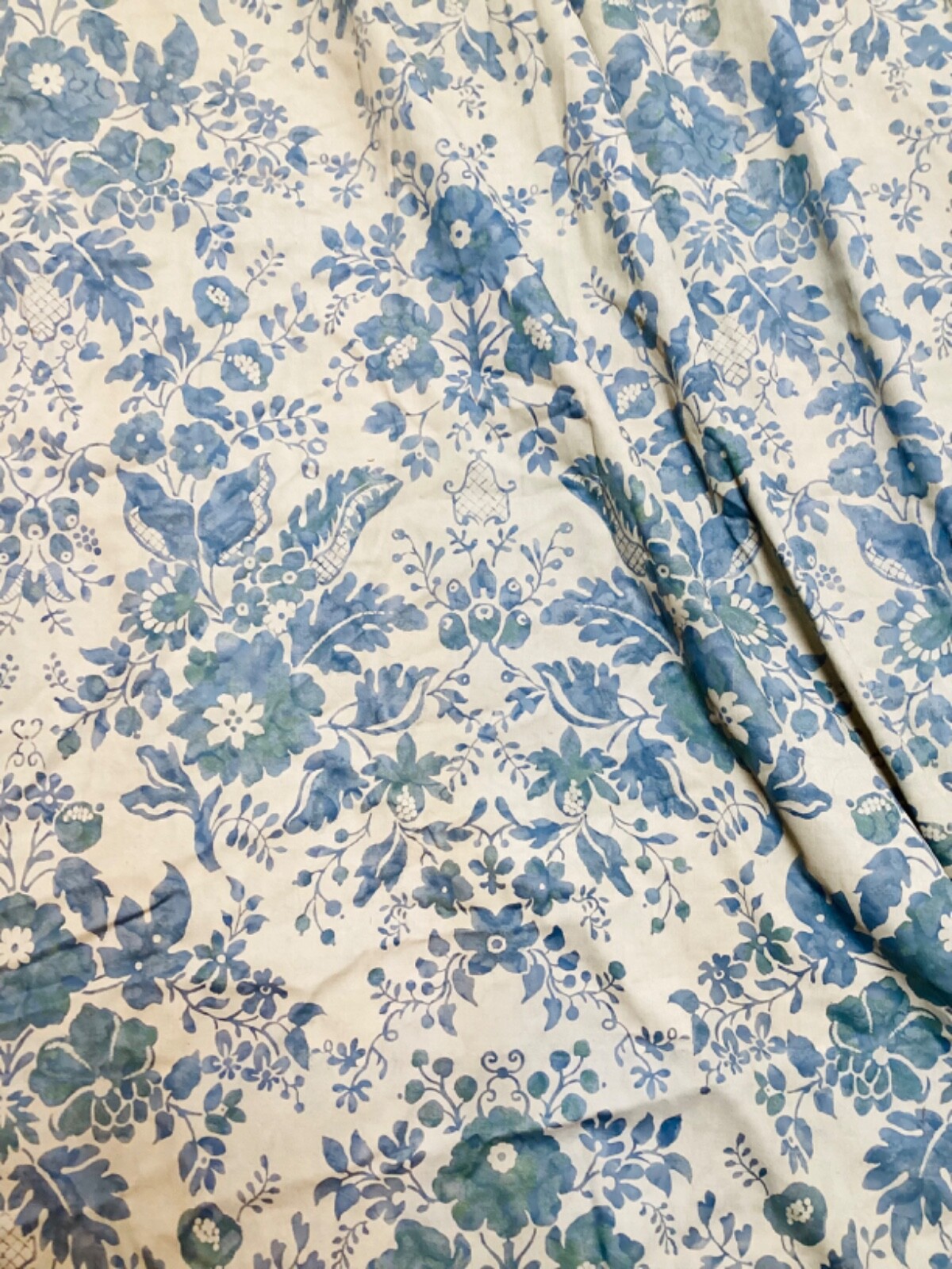 Vintage Italian Fortuny Style Drapes Curtains (Pair) | eBay