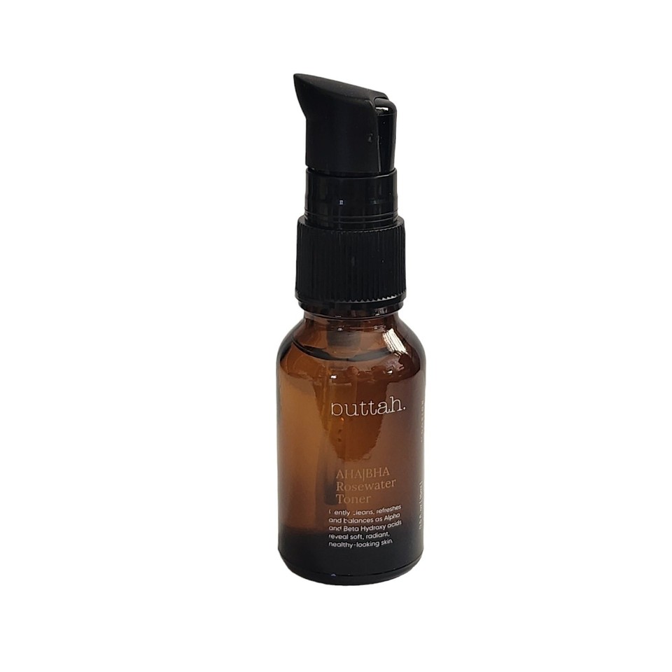 Buttah Skin AHA/BHA Rosewater Toner Travel Mini 0.5 oz. 15 ml. New | eBay