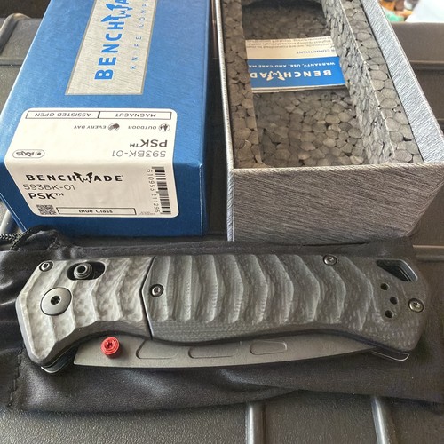 Benchmade 593BK-01 PSK Carbon Fiber & G10 Magnacut Folding Blade ...