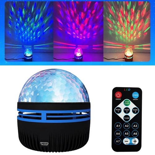 Electric Colorful Projection Lamp LED Projector Remote Ocean Wave Night ...