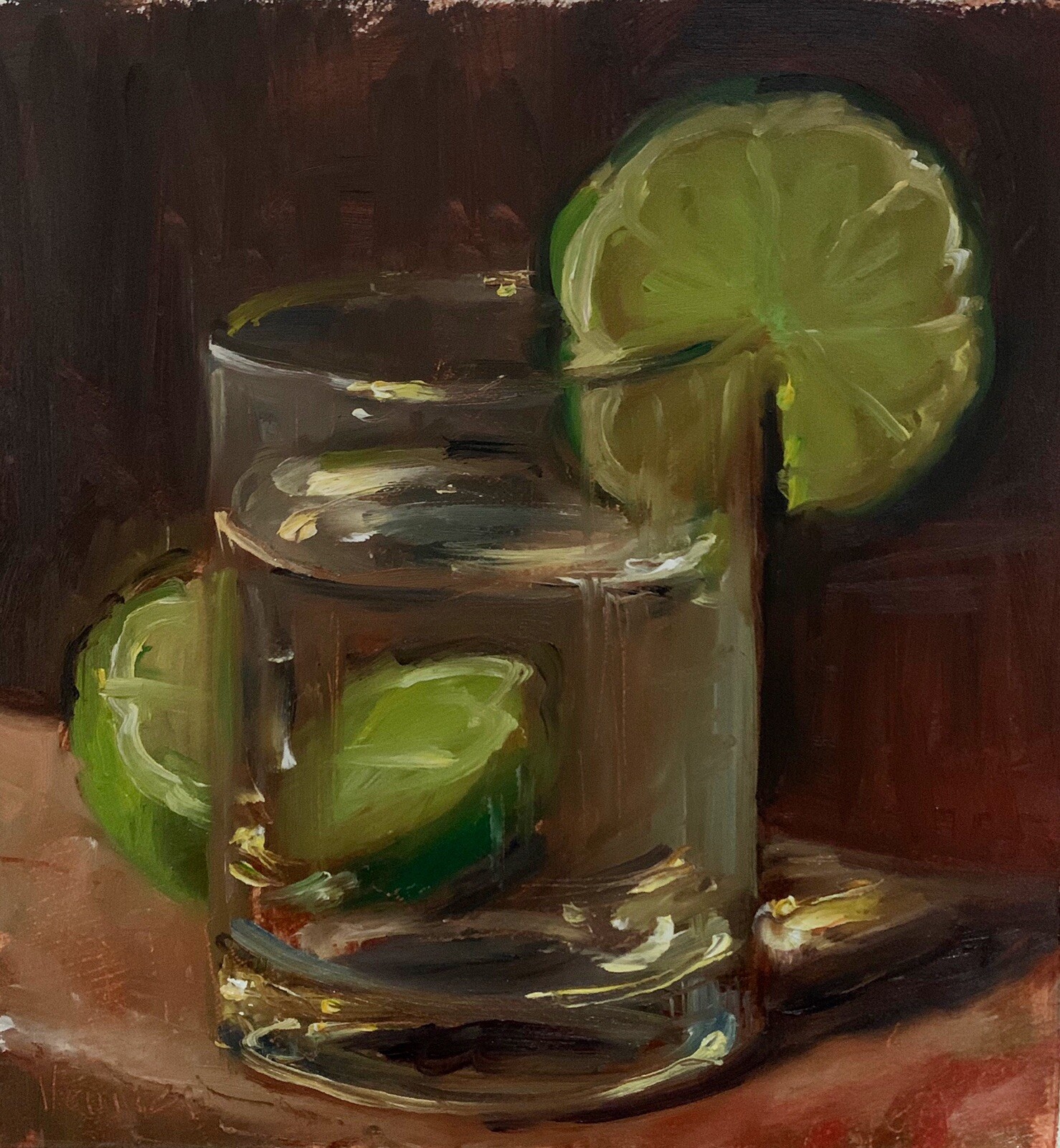 “Lime Water” NOAH VERRIER Still life oil painting, Signed art print | eBay