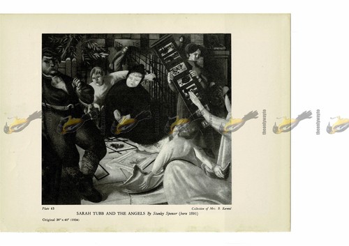 Sarah Tubb & The Angels, Stanley Spencer, Book Illustration (Print ...