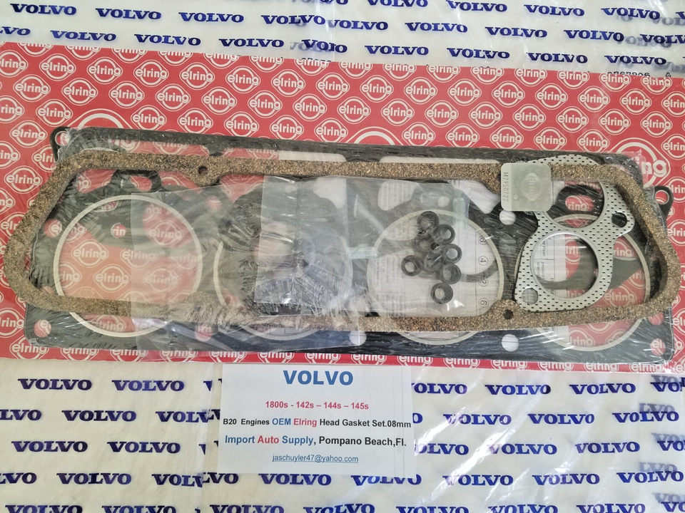 Volvo B20 Eng. Head Gasket Set for Engines 1800's, 142S ,144S ,145S & F ...
