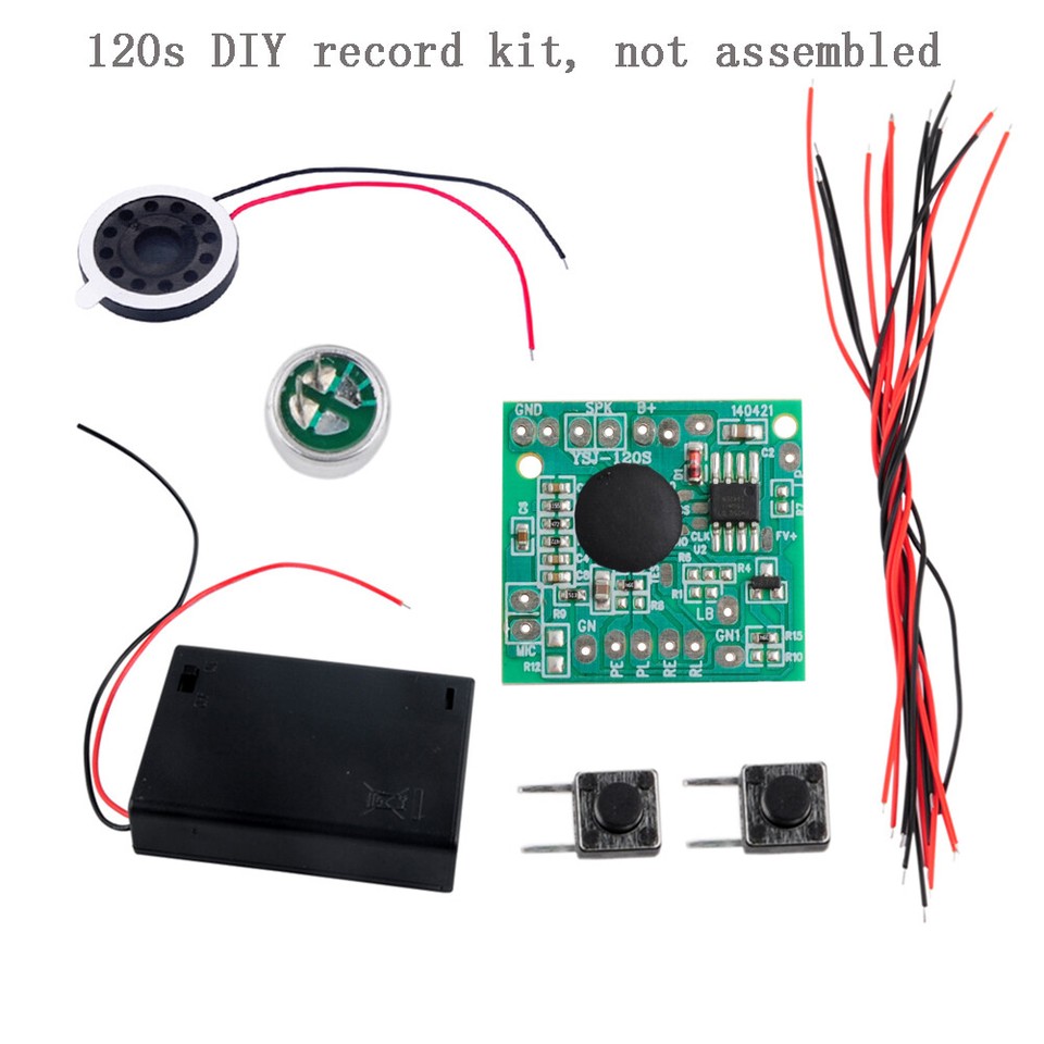 6s 30s 120s Sound Recordable IC Voice Recorder Module 8ohm Speaker DIY ...