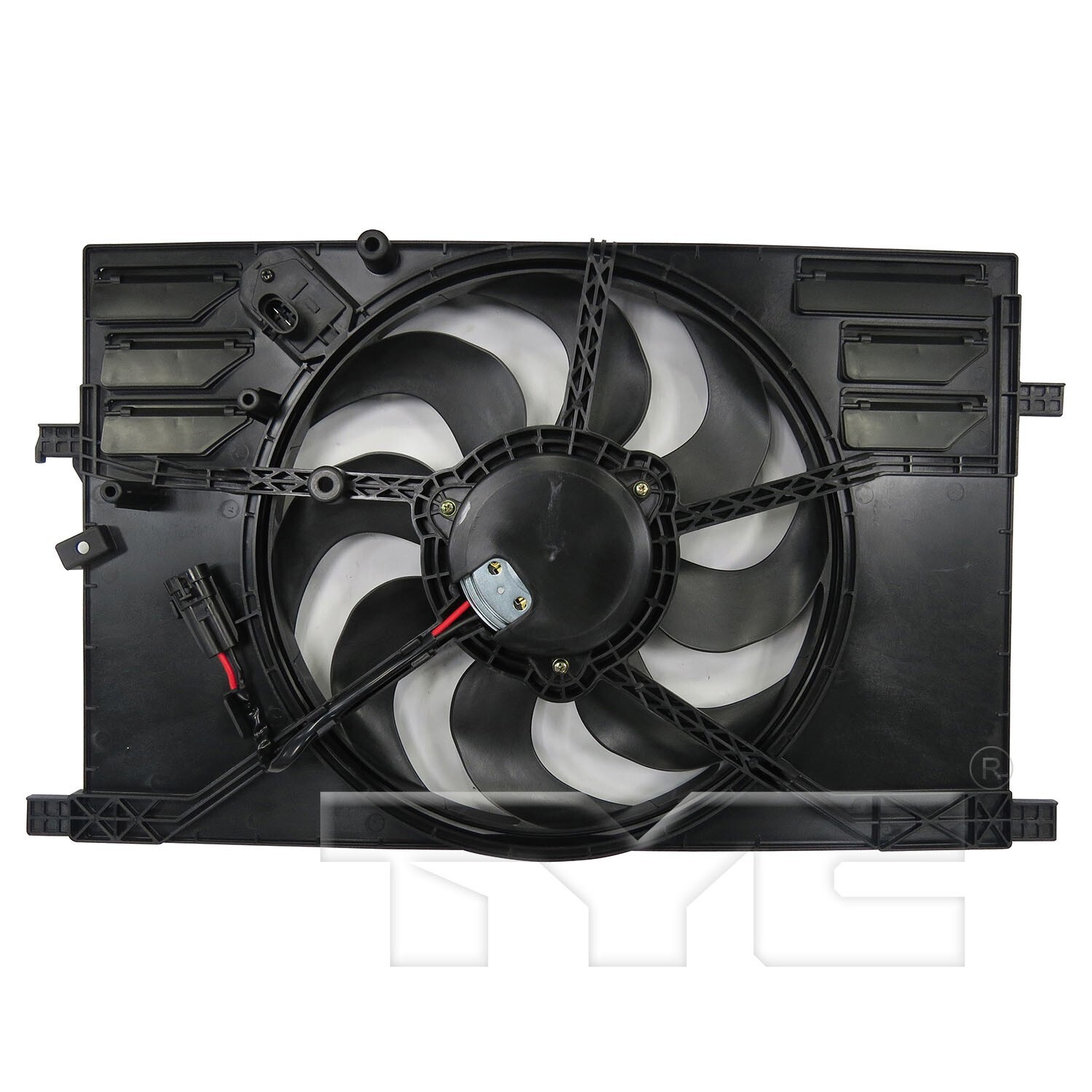 Dual Radiator and Condenser Fan TYC For 2015-2018 Ram ProMaster City 2 ...