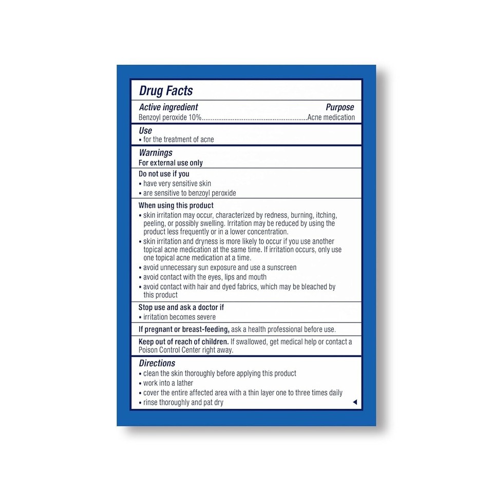 Panoxyl Acne Treatment Bar with 10% Benzoyl Peroxide, Maximum Strength ...