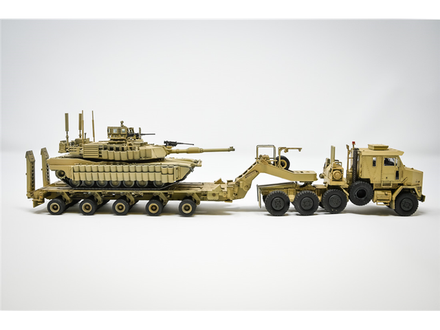 Takom 1/72 Scale Modern US M1070 Tank TRANSPORTER W/abrams M1a2 Tusk II ...