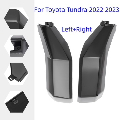 Fits 2022-2023 Toyota Tundra Front Bumper Left & Right Caps Cover ...