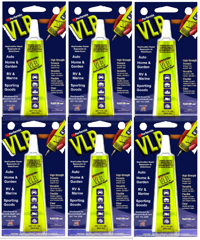 6 tubes WHOLESALE Performix VLP Clear Leather and Vinyl Repair FRESH ...